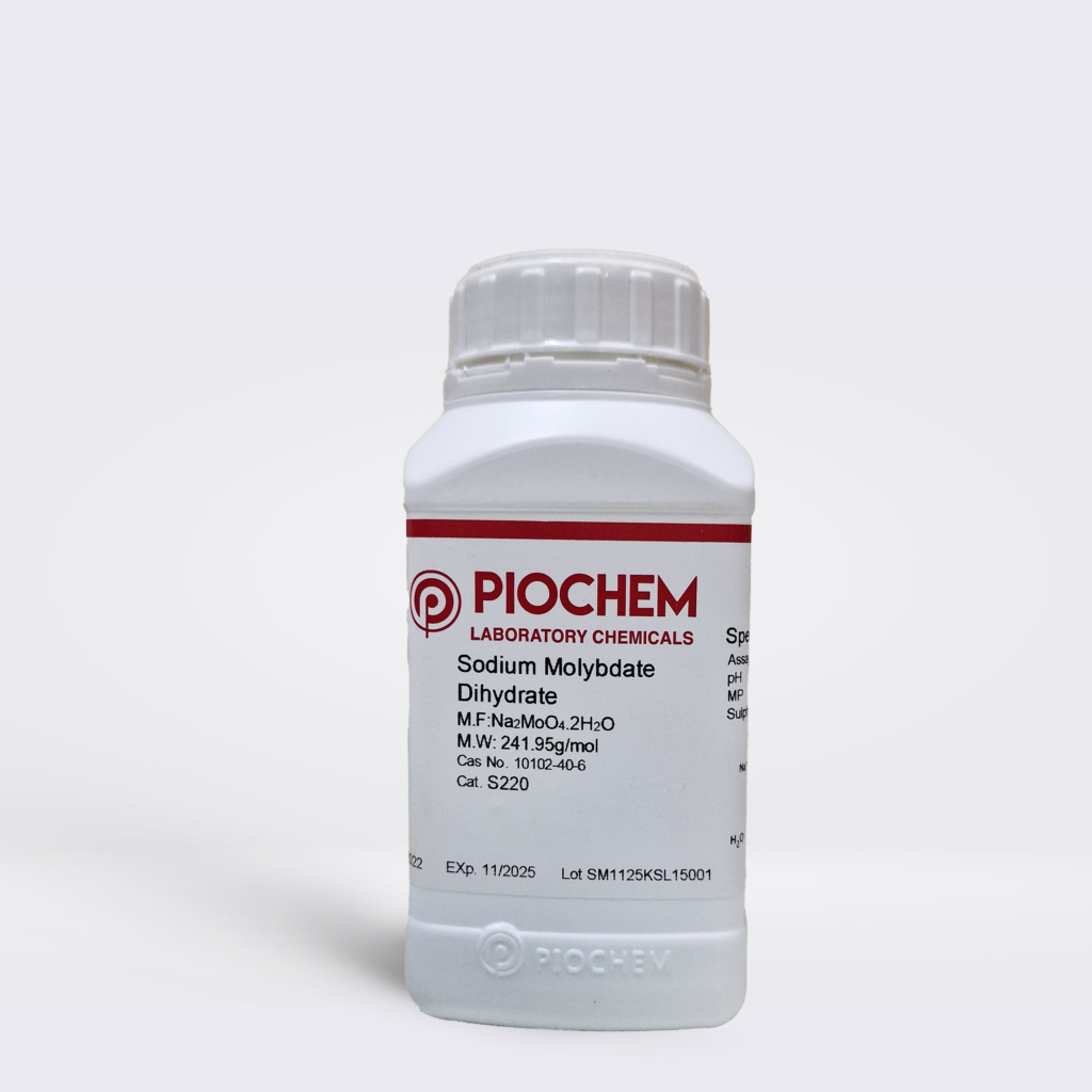 Sodium molybdate dihydrate ,250gm - Piochem store