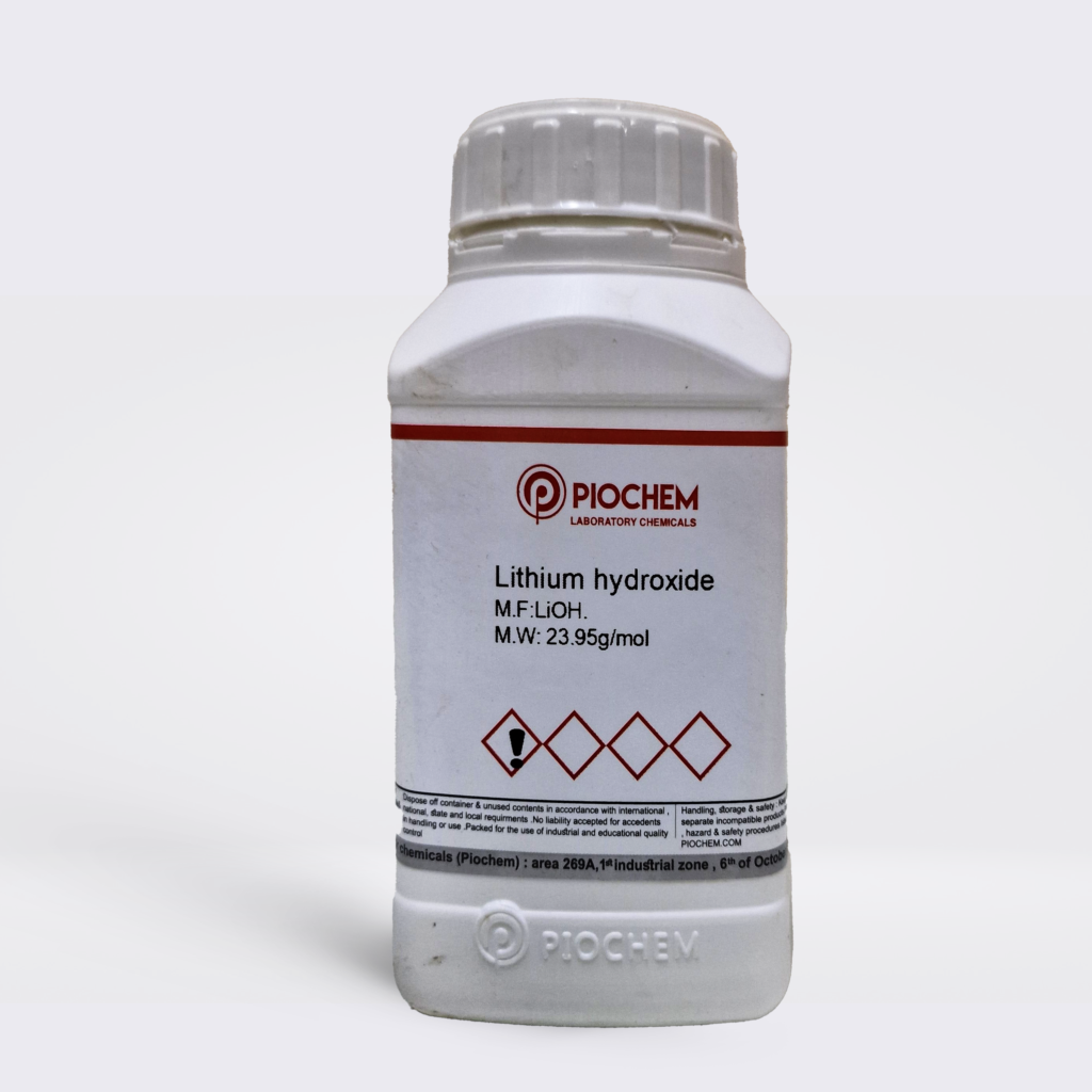 Lithium hydroxide , 500gm - Piochem store